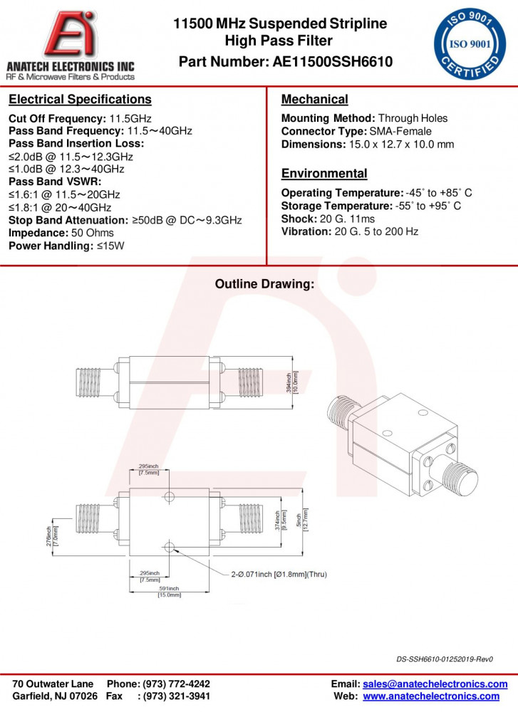 AE11500SSH6610 technical document page 1