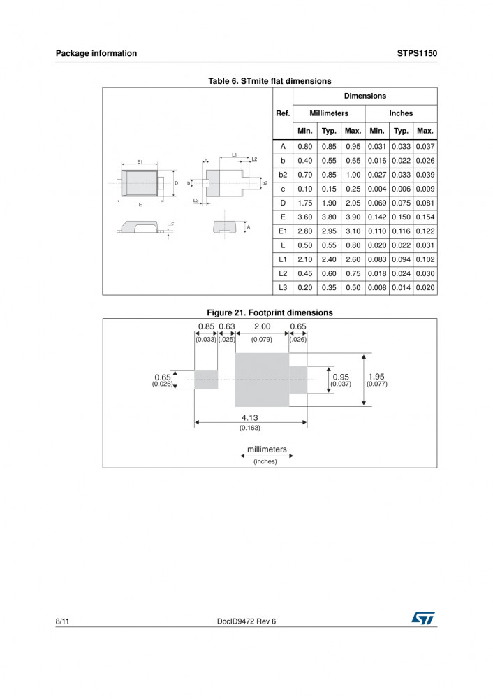 STPS1150 datasheet page 8