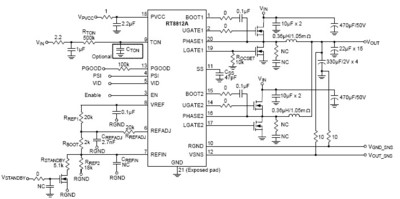RT8812A - Dual-Phase PWM Controller with PWM-VID Reference for sale