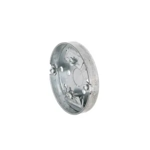 4-11/16 in. Square Box, Welded, 2-1/8 in. Deep with One 1/2 in. KO & Fifteen TKO's, Raised Ground