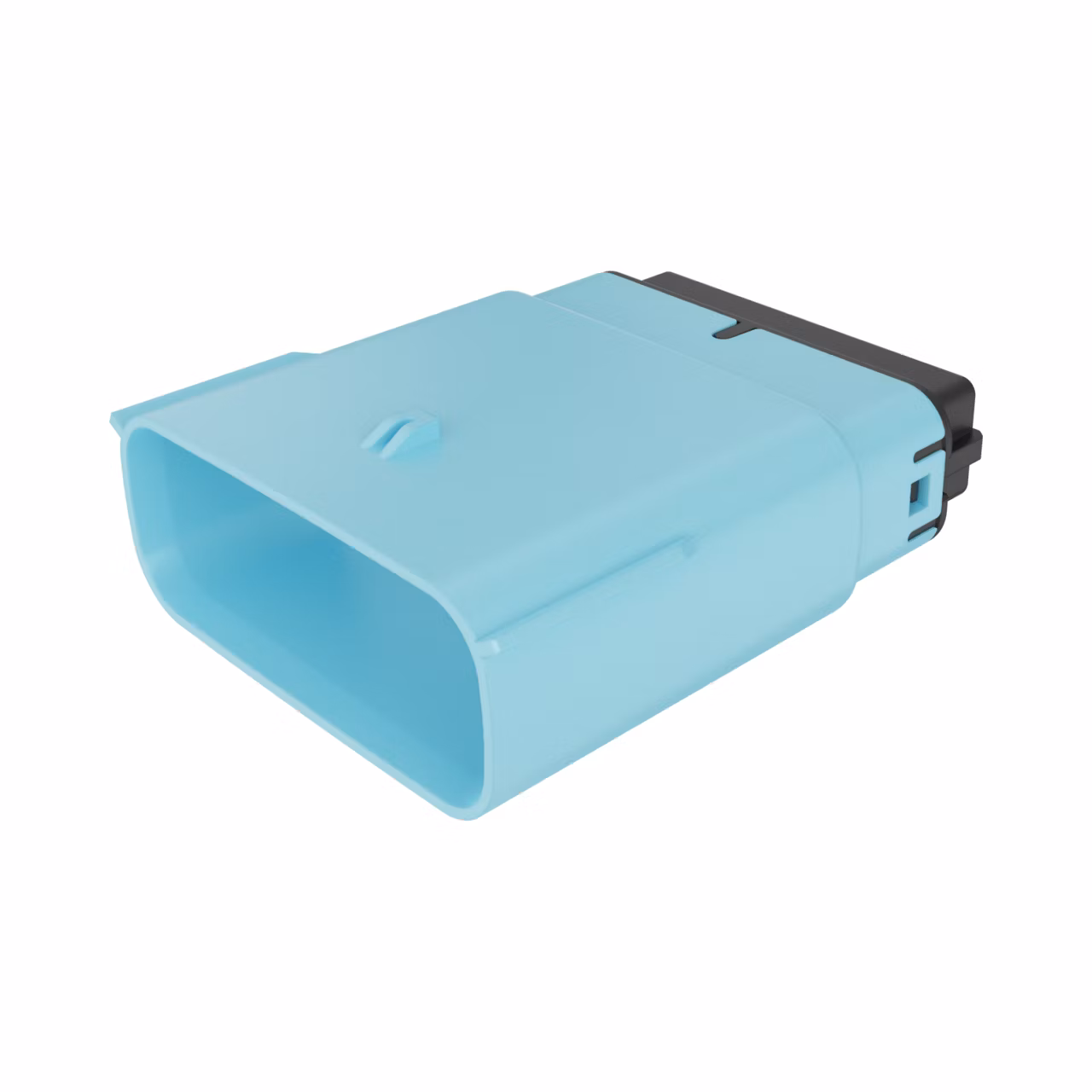 MX150 Mid-Voltage Mat-Sealed Male Connector Assembly, Dual Row, 20 Circuits, 48V, Keying Option A, without Connector Position Assurance, Light Blue for sale