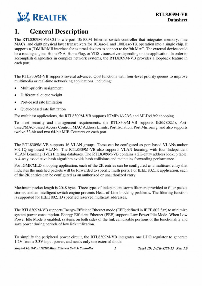RTL8309M-VB-CG datasheet page 7