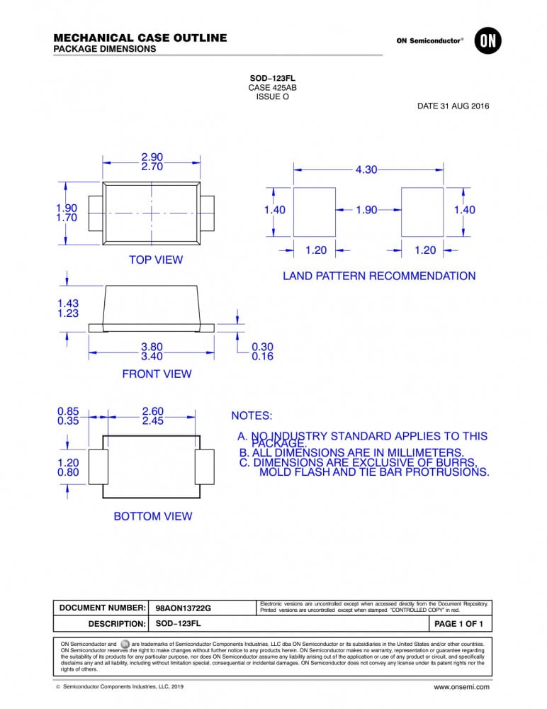 US1MFA package drawing