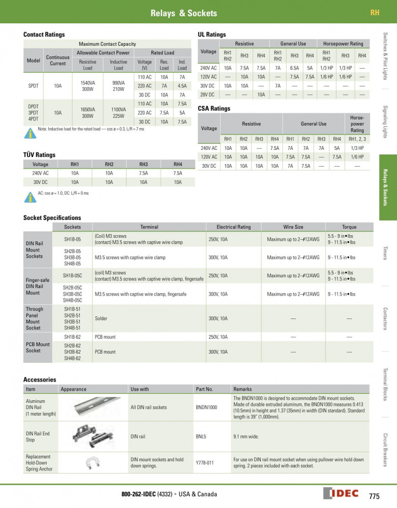 IDEC RH1B-U technical document page 3