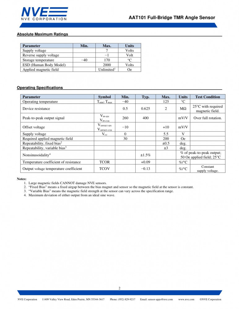 AAT101 technical document page 2