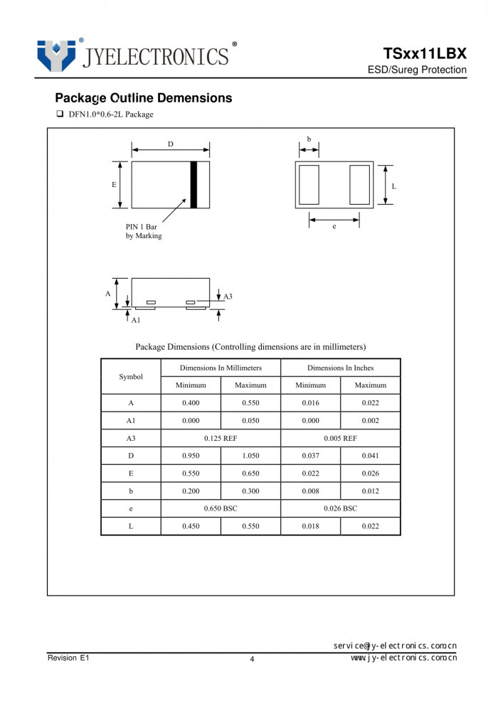 TS3611LBX datasheet page 4