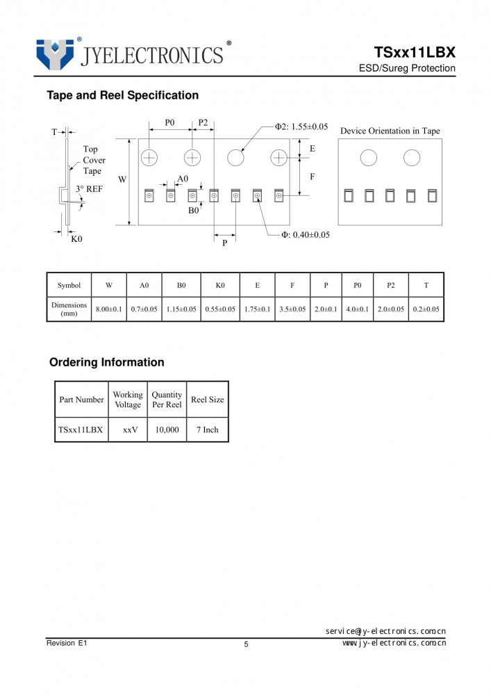 TS3611LBX datasheet page 5