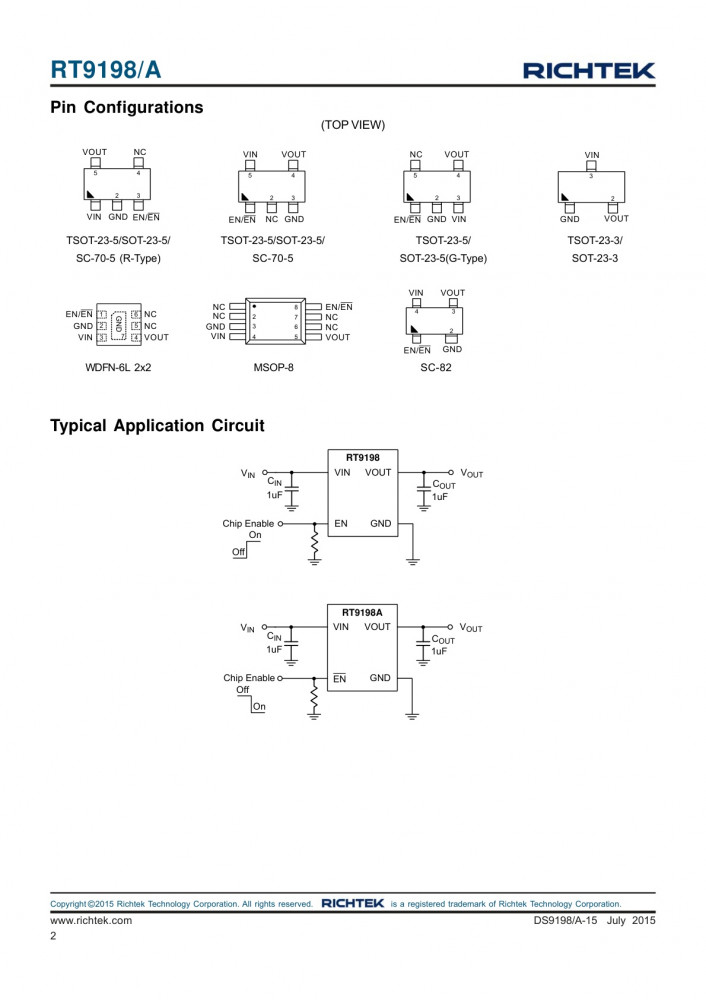 RT9198 datasheet page 2