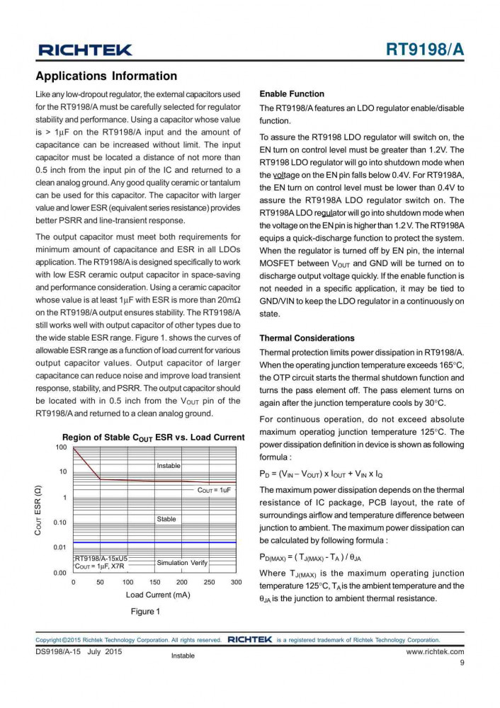 RT9198 datasheet page 9