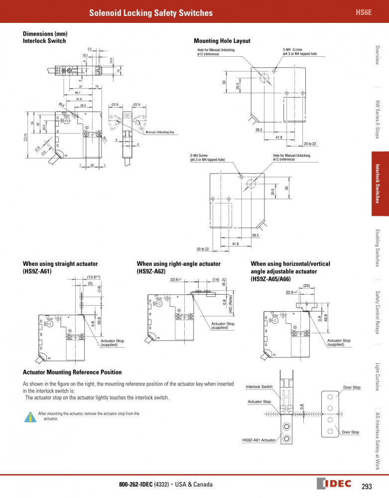 IDEC HS6E documentation page 4