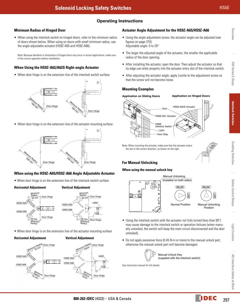 IDEC HS6E documentation page 8