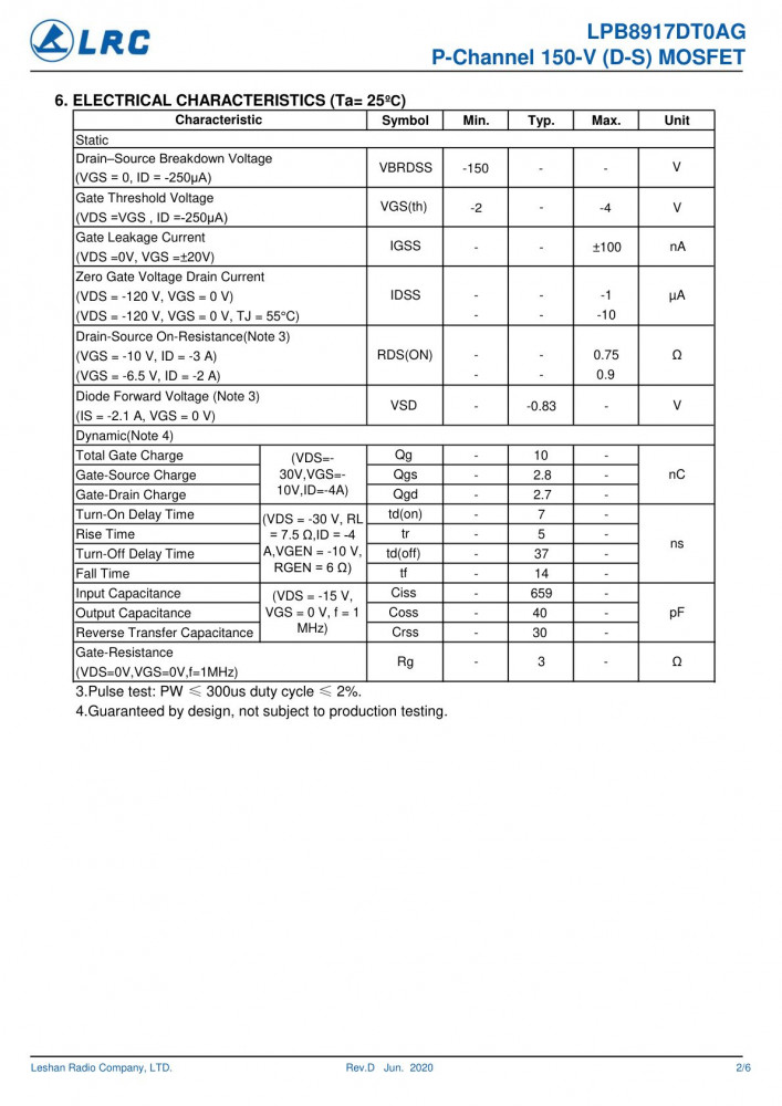 LPB8917DT0AG datasheet page 2