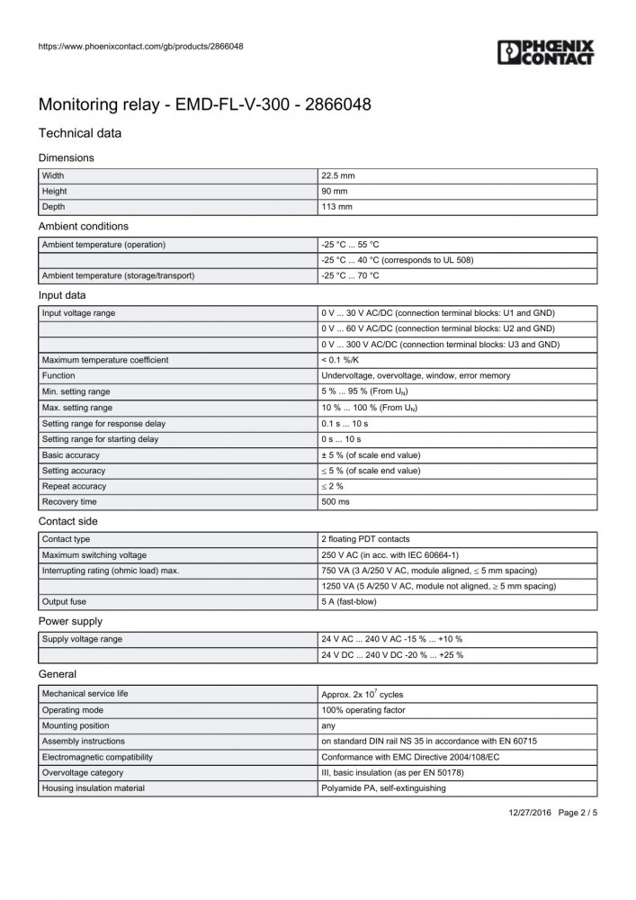 EMD-FL-V-300 document page 2