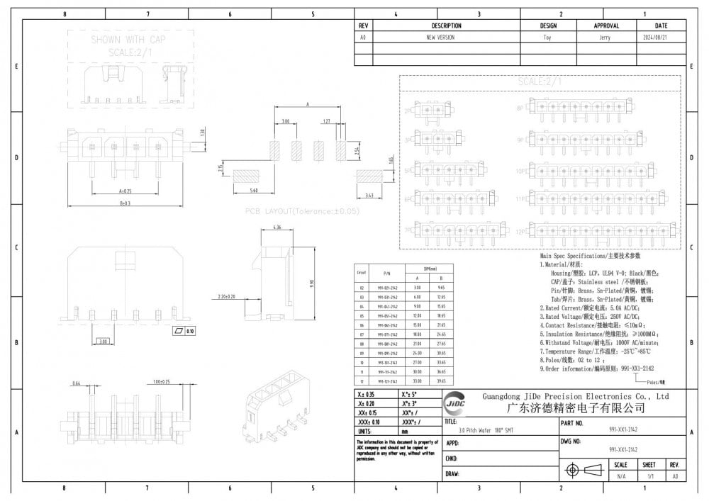 JIDC 991-101-2142 technical document preview