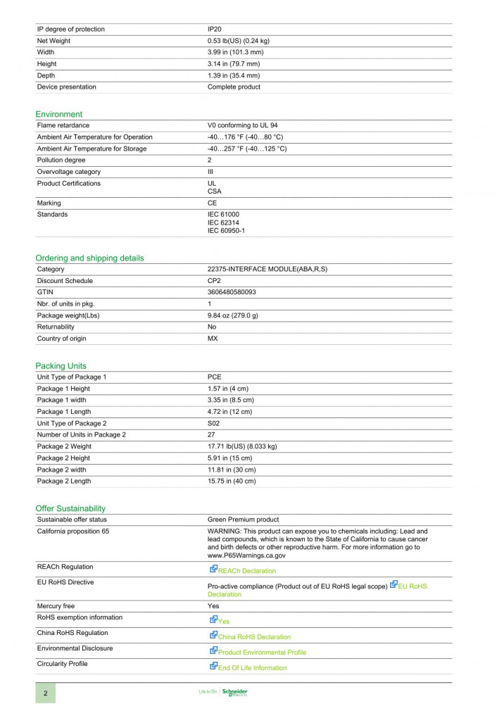 SSP3A250F7RT technical document page 2