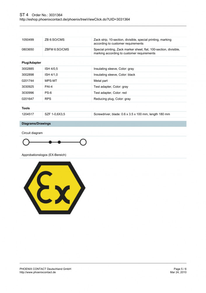 Phoenix Contact ST 4 3031364 document page 5