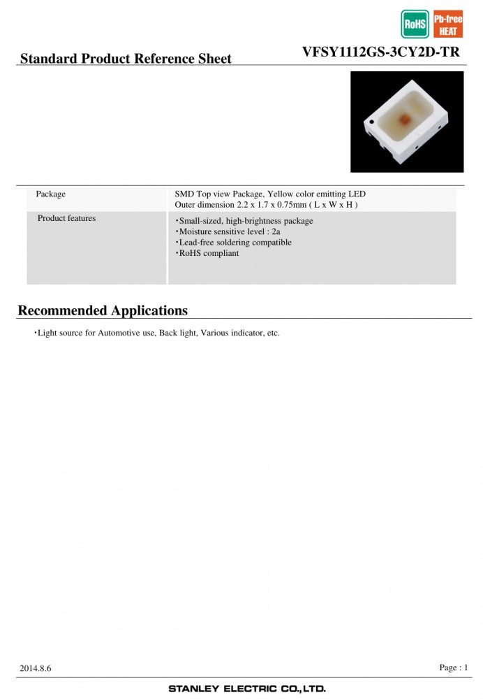 VFSY1112GS-3CY2D datasheet page 1