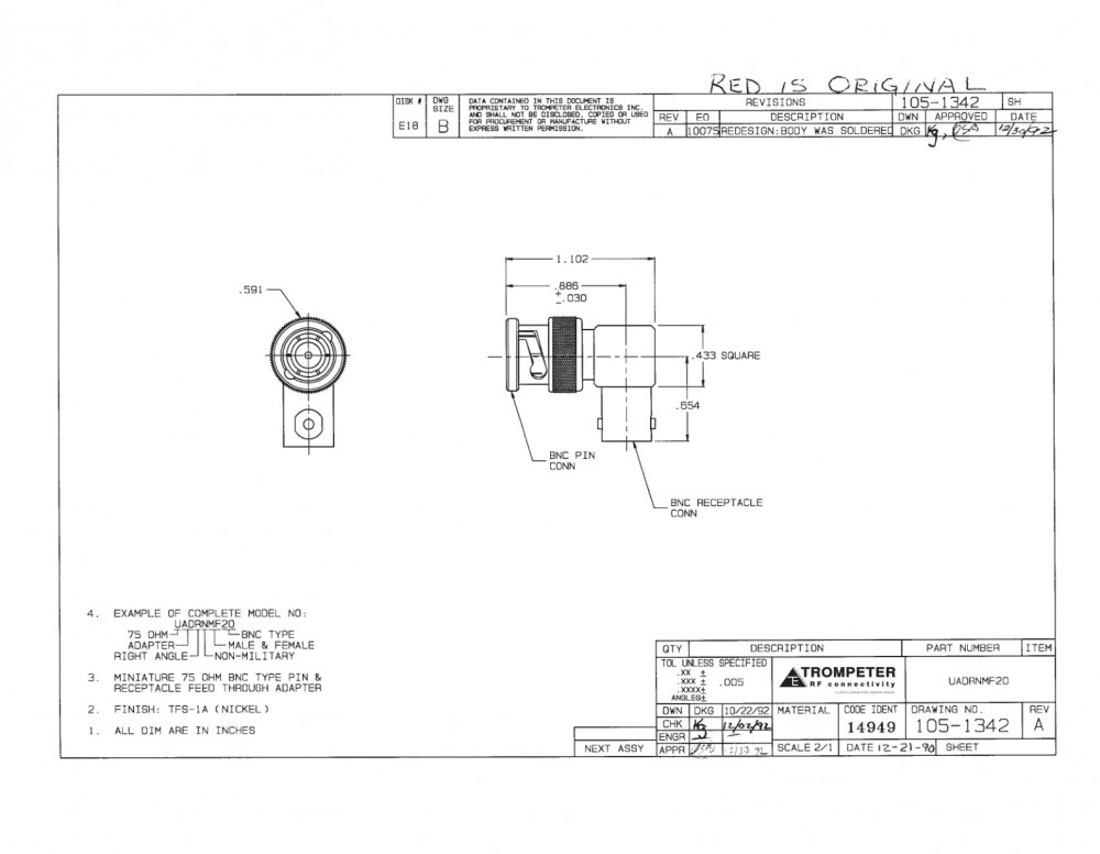 UADRMF220 technical drawing reference