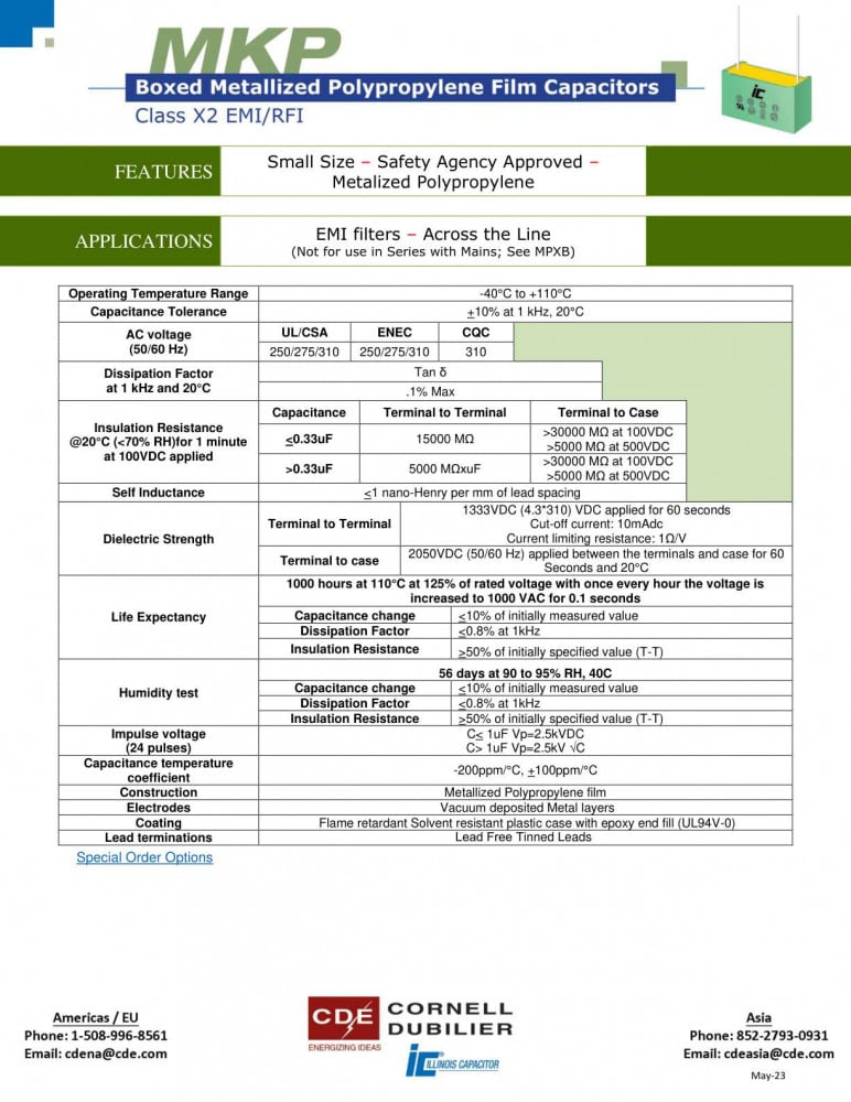 224MKP275K datasheet page 1