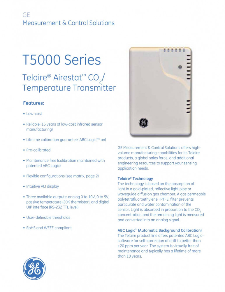 T5003 technical document page 1