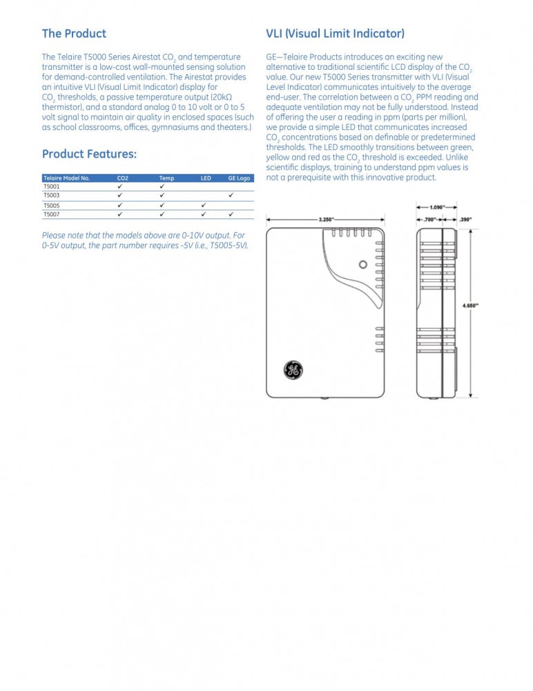 T5003 technical document page 2