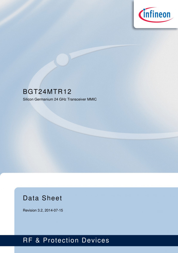 BGT24MTR12 datasheet page 1