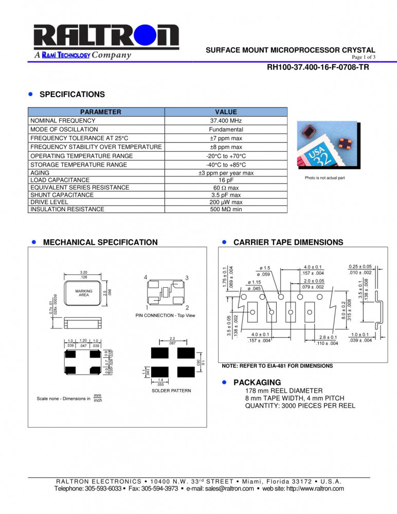 RH100-37.400-16-F-0708-TR datasheet page 1