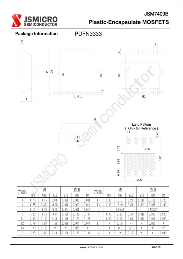 JSM7409B datasheet page 6