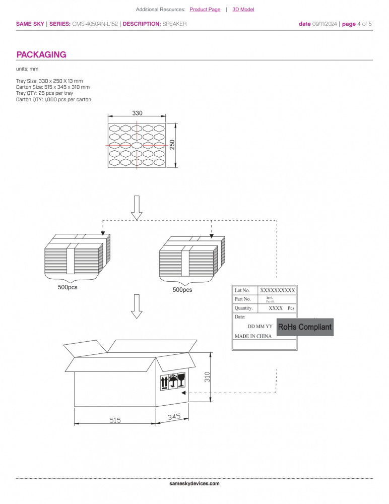 CMS-40504N-L152A datasheet page 4