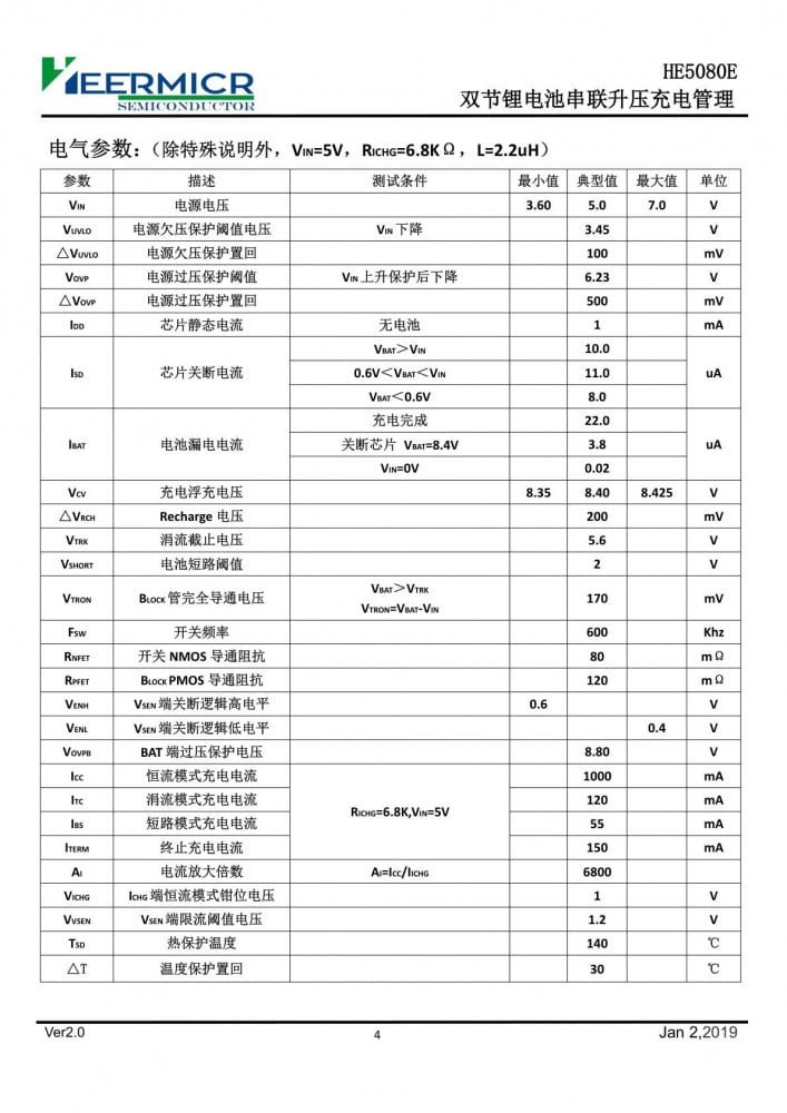 HE5080E technical document page 4