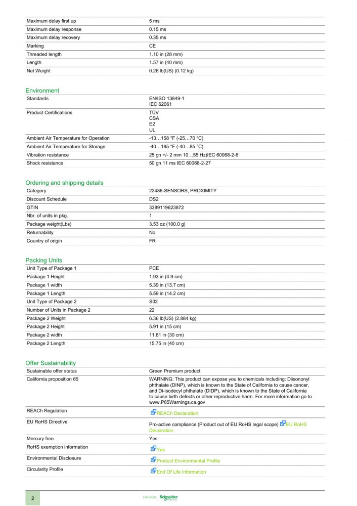 XS118B3PCL2 technical document page 2