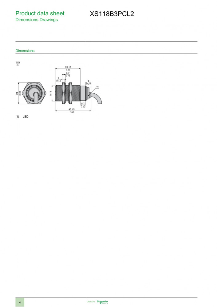 XS118B3PCL2 technical document page 4