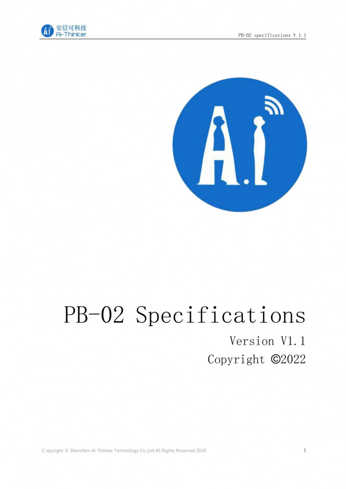 PB-02 specification page 1