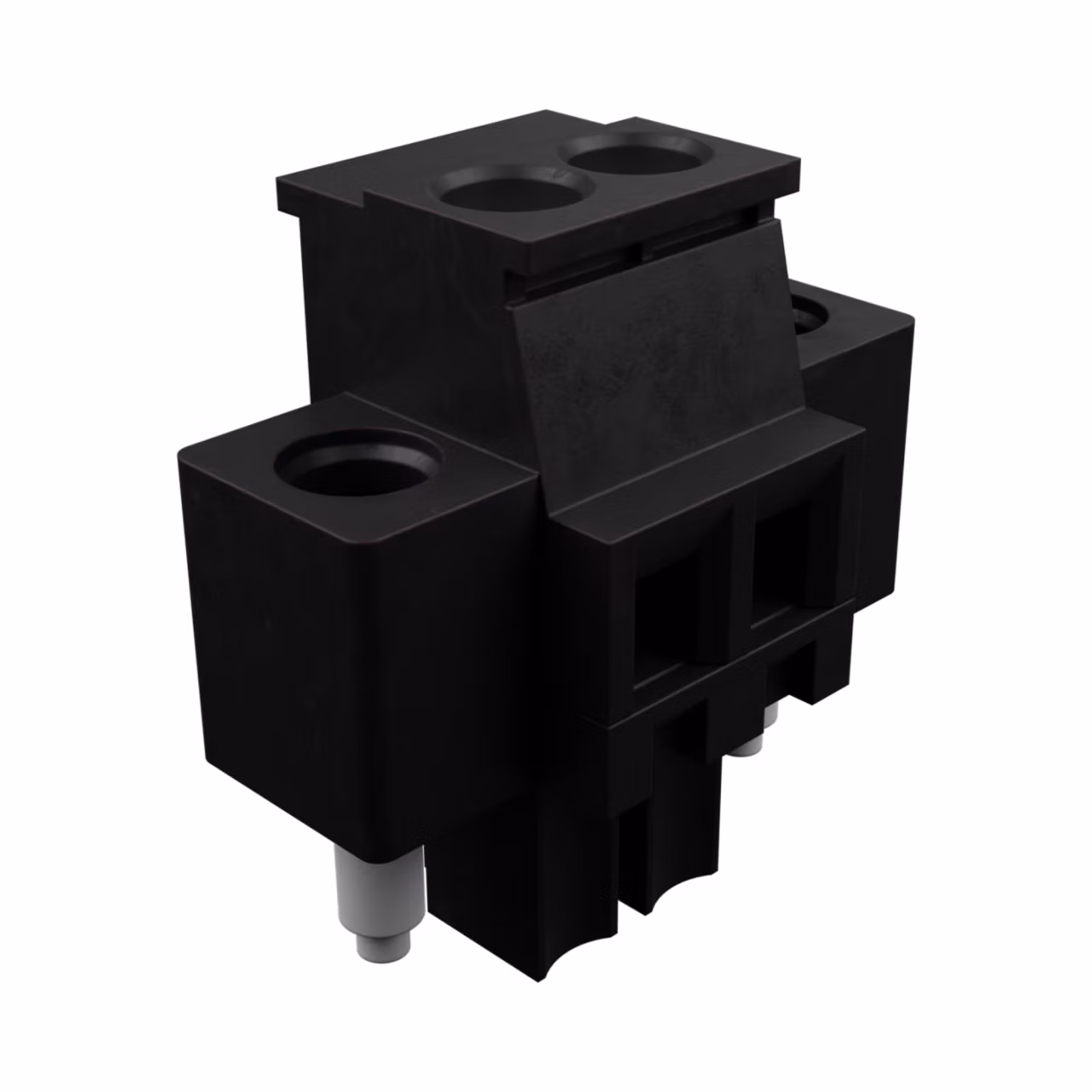 3.81mm Pitch Eurostyle Vertical Plug, with Retention Screws, Rear Wire Entry, Gold (Au) Plated, Black, 2 Circuits for sale