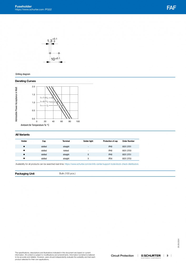SCHURTER 0031.3701 technical document page 3