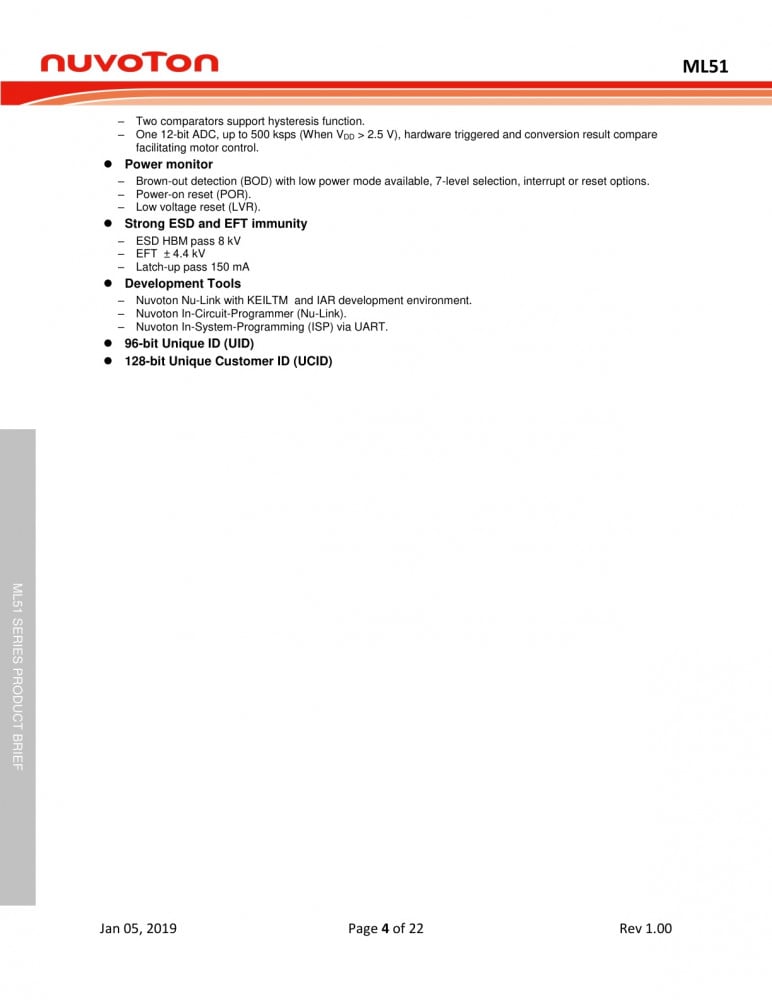 ML51 series document page 4
