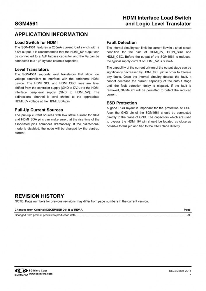 SGM4561 datasheet page 7