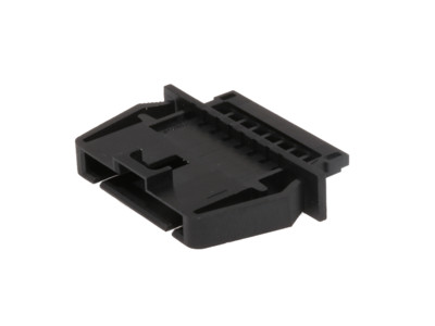 SL Wire-to-Wire Panel Mount Crimp Housing, Single Row, Panel Mount Plug with TPA Feature, 8 Circuits, Black for sale