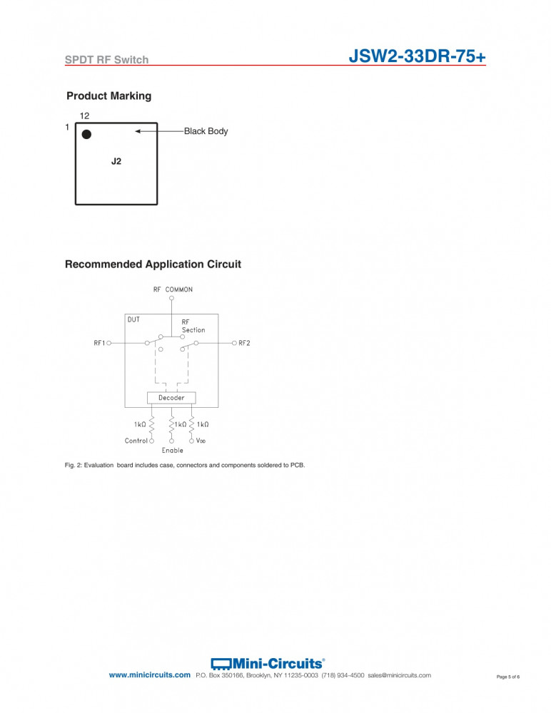 JSW2-33DR-75+ datasheet page 5