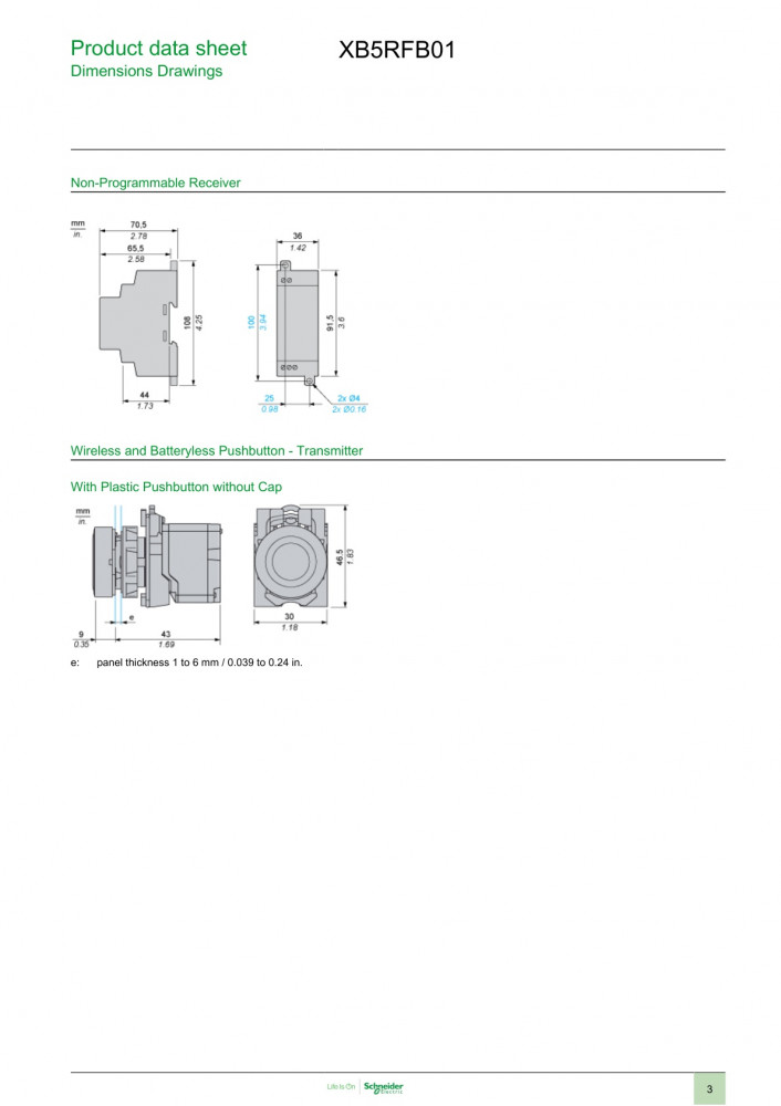 XB5RFB01 product documentation page 3