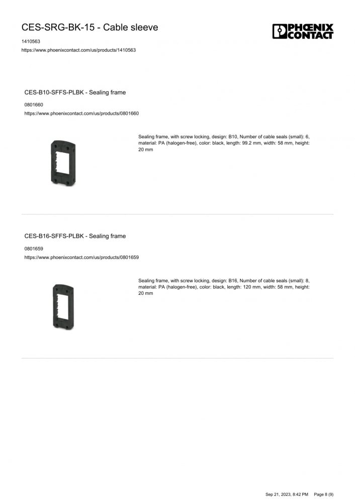 Phoenix Contact 1410563 technical document page 8