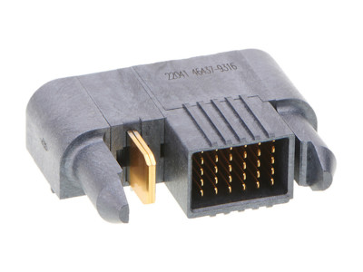 Mini50 Sealed Receptacle, Single Row, with CPA, 2 Circuits, Polarization  Option A, Black