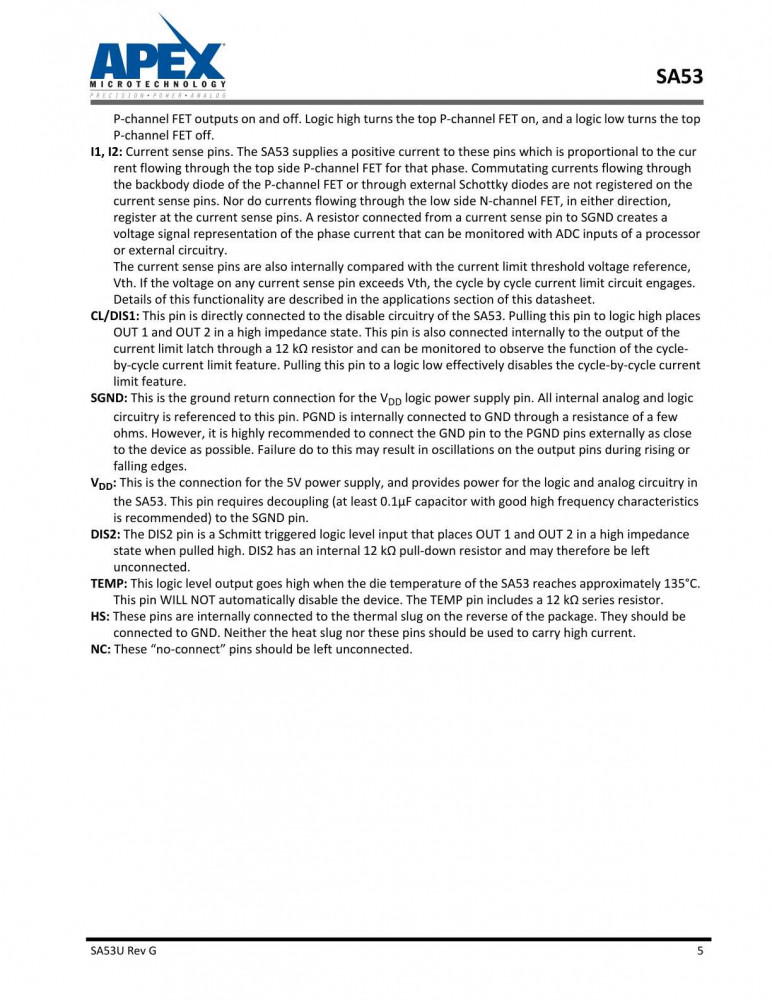 SA53 datasheet page 5