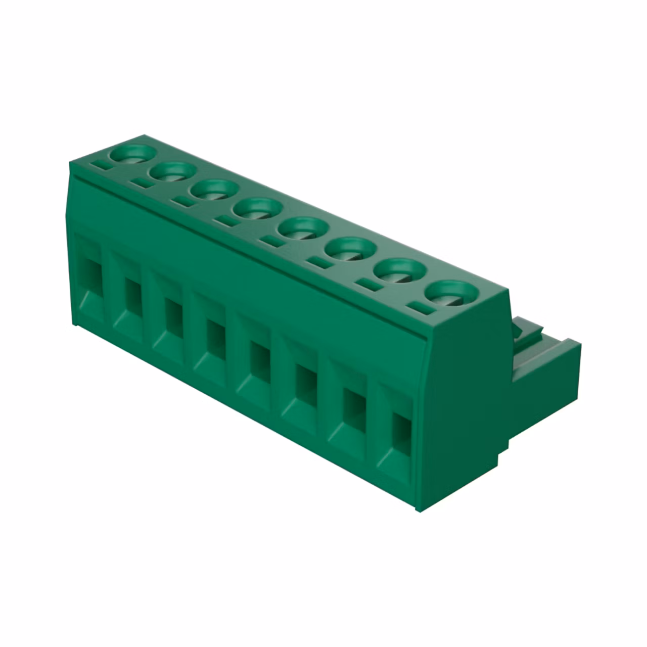 5.00mm Pitch Eurostyle Horizontal Plug, Green Housing, 8 Circuits for sale