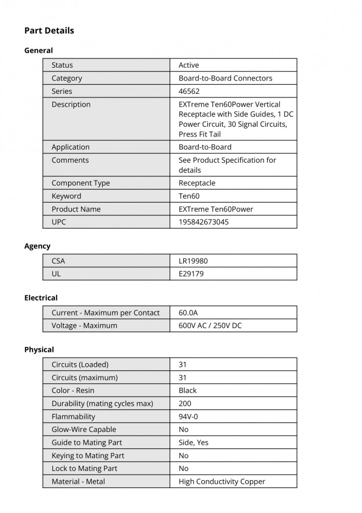 MOLEX 465629316 technical document page 2