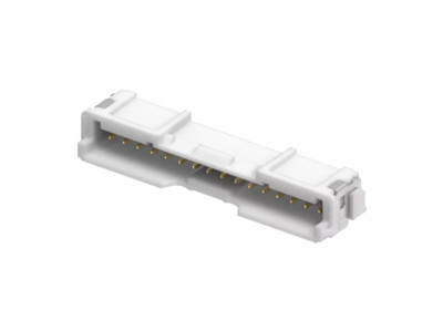2.00mm Pitch, Micro-Lock Plus PCB Header, Single Row, Right-Angle, Surface Mount, Matte Tin Plating, Positive Lock, 16 Circuits, Low-Halogen, Natural (White)