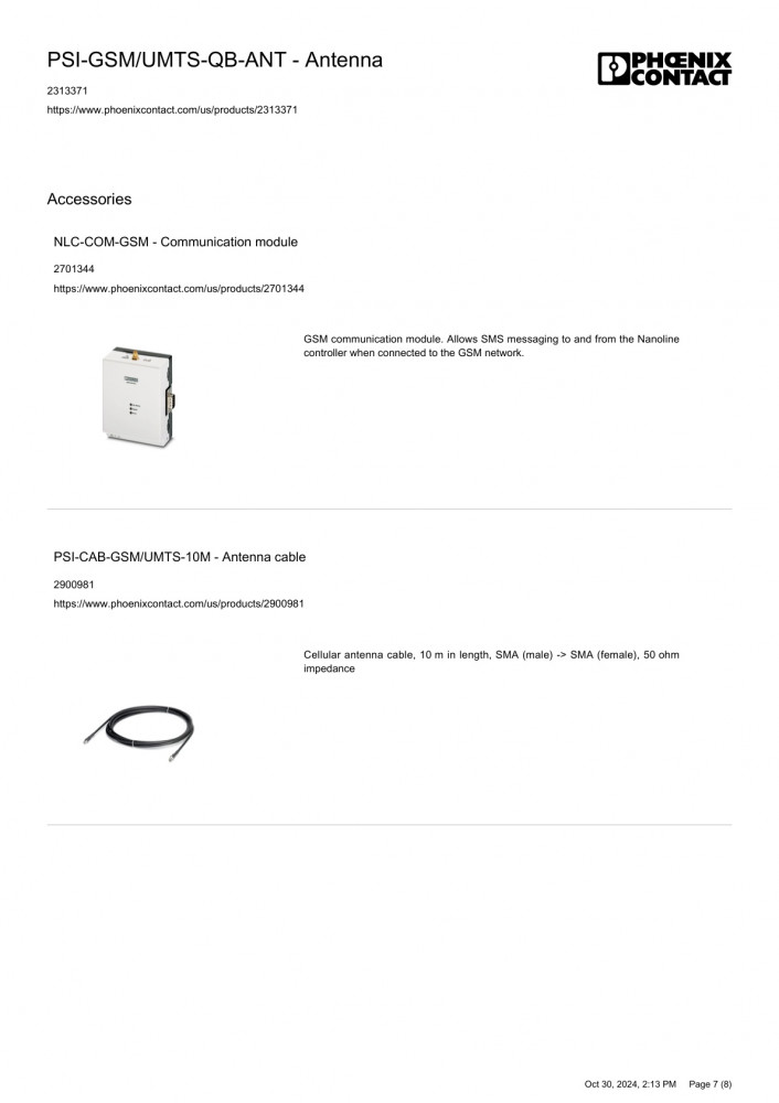 Phoenix Contact 2313371 technical document page 7