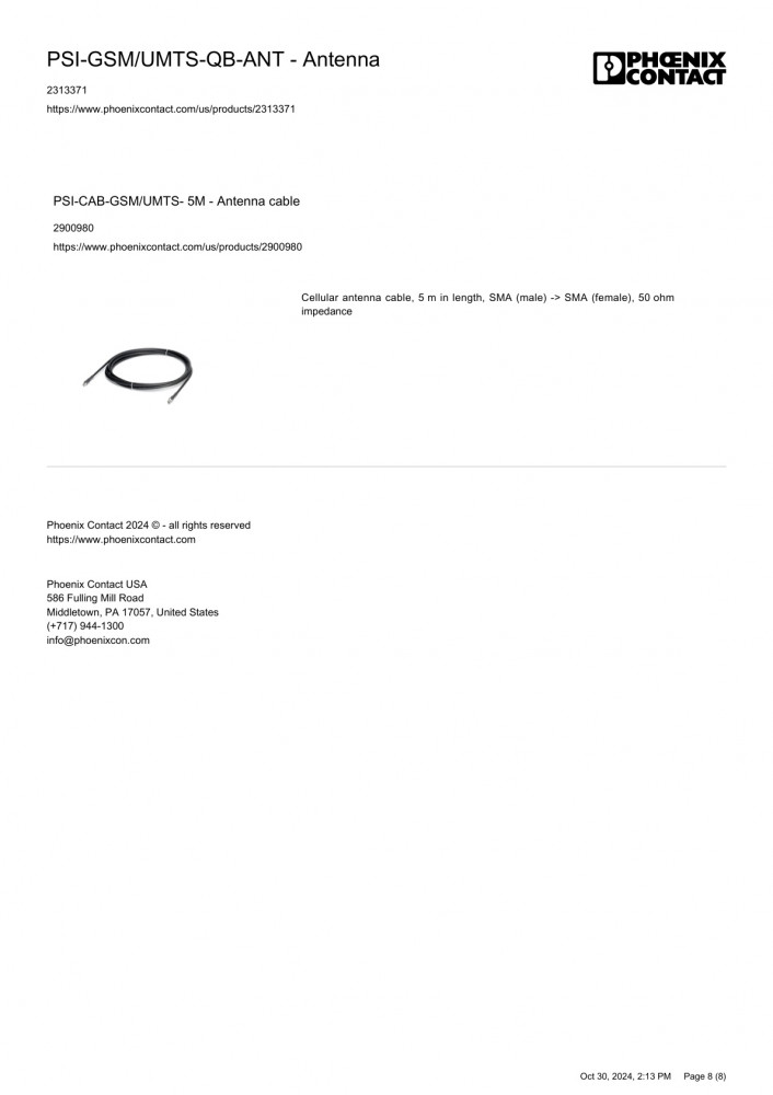 Phoenix Contact 2313371 technical document page 8