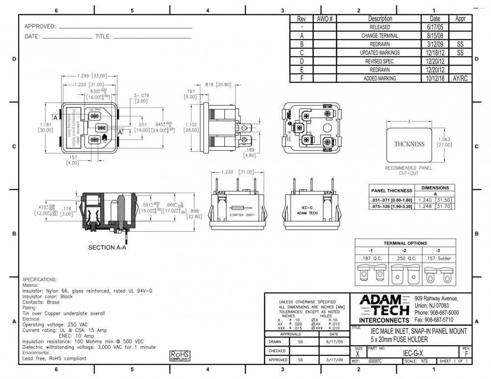 ADAM TECH IEC-G-1 technical document image