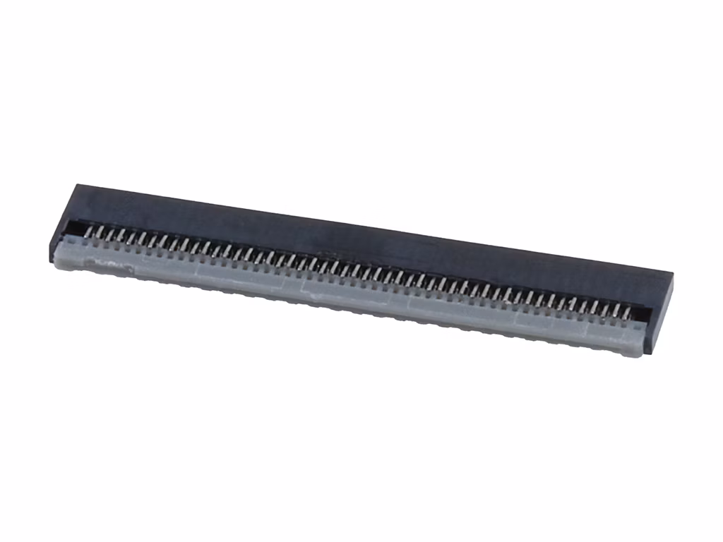 Easy-On Back Flip FPC Connector, 0.30mm Pitch, LA75 Series, Right-Angle, Surface Mount, Dual Contact Style, 0.75mm Height, 35 Circuits